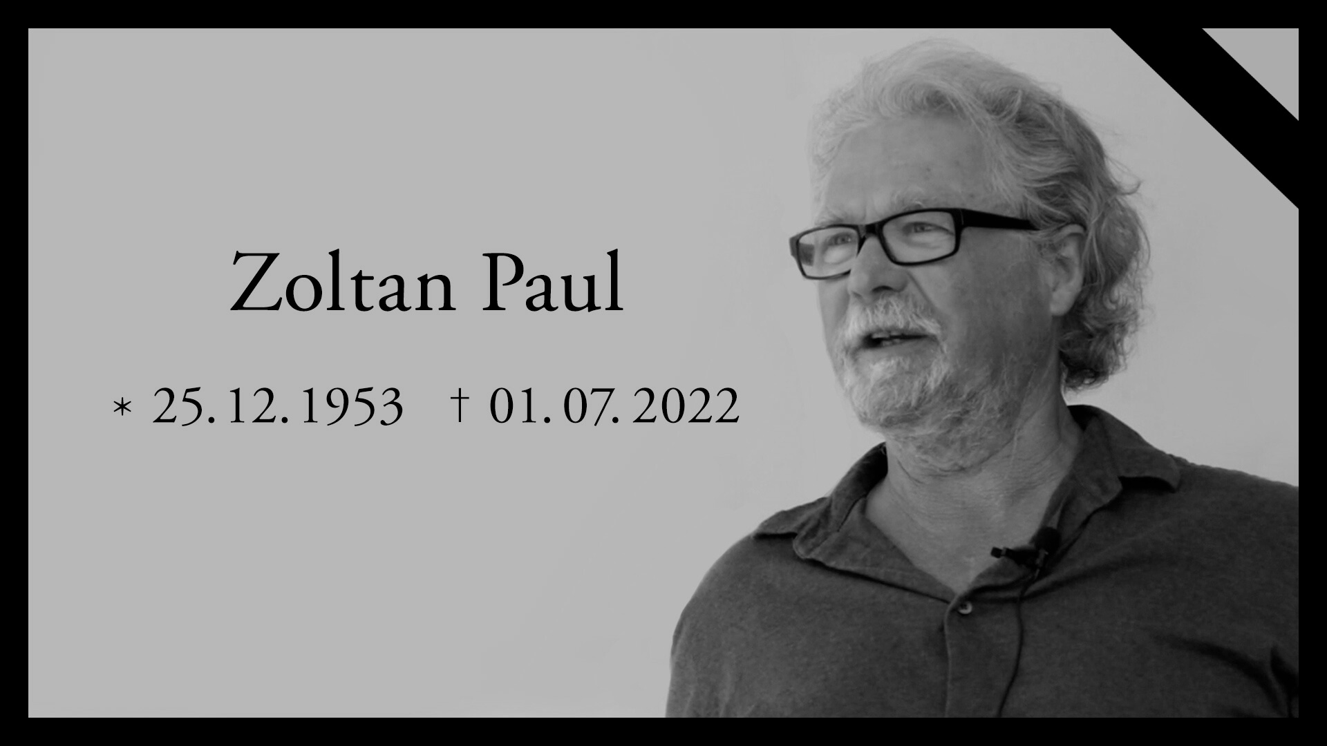 UCM.ONE und Darling Berlin trauern um Zoltan Paul